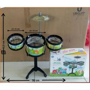 Jual Mainan Anak Alat Musik Music Band Edukasi Mini Jazz Dram Drum Set ...