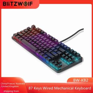 Jual BlitzWolf BW-KB2 Mechanical Keyboard 87 Keys Type-C Wired Keyboard ...