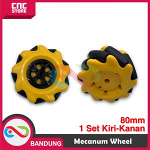 Jual MECANUM WHEEL RODA ROBOT OMNI-DIRECTIONAL OMNI WHEEL 80MM SMART ...