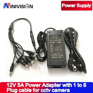 Jual NINIVISION 12V 5A 8CH Power Supply CCTV Camera Power Box 8 Port ...