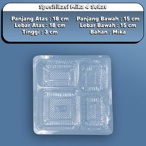 Jual Nasi Kotak Sekat 4 / Mika Sekat Nasi Box Tray - Jakarta Utara - Paperi Cake | Tokopedia