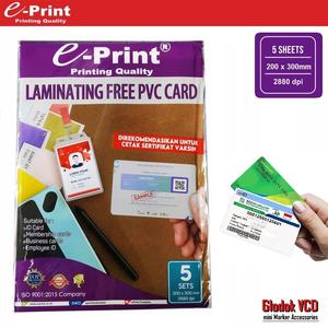 Jual Premium !! E-Print Printable ID Card Laminating Free PVC isi 5 ...