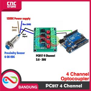 Jual PC817 4 channel 2Ch OptoCoupler Opto Coupler Isolation Board ...