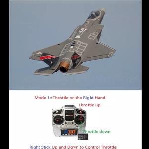 Jual RC Airplane F-35 lightning 70mm V3 RC plane jet model RTF, NO ...