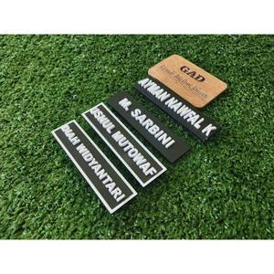 Jual Premium !! Name Tag Text Timbul Papan Nama id Card - Hitam, PAKU ...