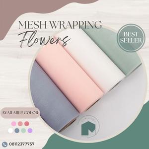 Promo Flower Wrap Mesh Roll Wrapping Net Korean Jala Jaring Wrap ...