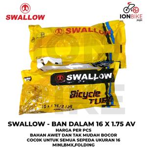 Jual Ban Dalam Swallow 16 X 1.75 - 2.125 AV Sepeda Anak Pentil Motor - Kota Yogyakarta - ION ...