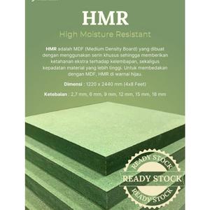 Jual MDF / HMR anti air 3 mm, 6 mm, 9 mm, 12 mm, 15 mm, 18 mm Hijau HMR ...