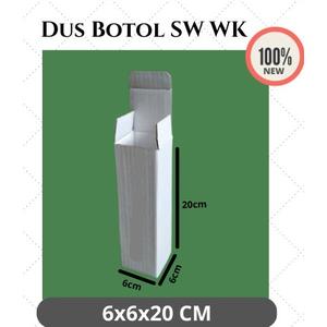 Jual Kardus Box Dus Botol Parfum Skincare Kotak Putih 6x6x20cm Luar ...