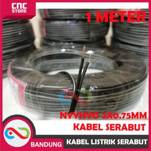 Jual KABEL LISTRIK SERABUT TEBAL 2X0.75MM KABEL SERABUT-HITAM PERMETER - Kota Bandung - SukiTech ...