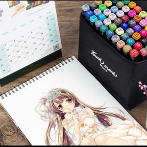 Jual Spidol 4 Warna Anak Gambar Sketsa Twin Marker Sketch Copic ...