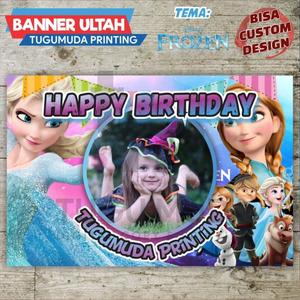 Jual Cetak Banner|Backdrop FROZEN|Spanduk Ultah/Ulang Tahun Anak-FROZEN ...