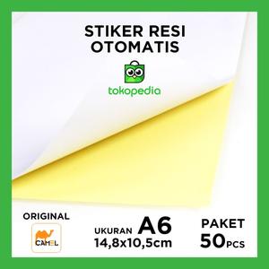 Jual A6 [Tulis/Print]Kertas Stiker Sticker Hvs Dove Doft Putih Polos ...