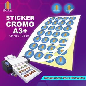 Jual Cetak Stiker Cromo A3+ Sehari Jadi (Print Dan ) Stiker Label ...