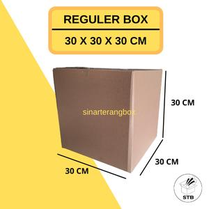 Jual Kardus Box Polos Coklat Corrugated Karton 30 X 30 X 30 Cm ...