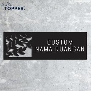 Jual Custom Nama Ruangan Signage Akrilik Sign Board Acrylic Papan Daun ...