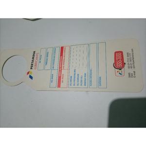 Jual Kertas Label Kartu Gantungan Ganti Oli Pertamina - Kota Surabaya ...