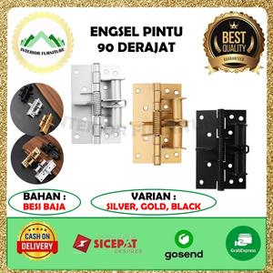 Promo Engsel Penutup Pintu Otomatis 4 Inch Bahan Besi Baja Black/Gold ...