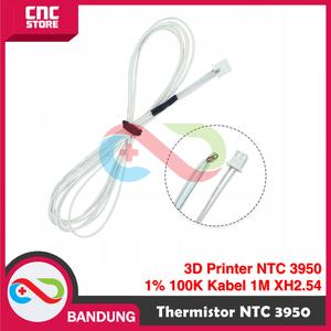 Promo 3D PRINTER THERMISTOR NTC 3950 1% 100K KABEL 100CM 1M XH2.54 ...