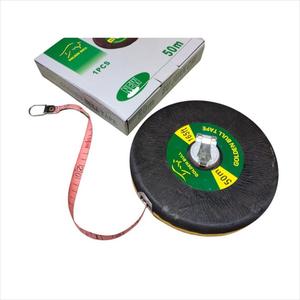 Jual Meteran Rol Bulat Kulit Kain 50 Meter Measuring Tape Roll Tanah ...