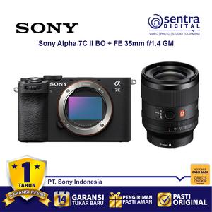 Promo Sony Alpha A7C II Body Only Black Bundling with FE 35mm f/1.4 GM ...