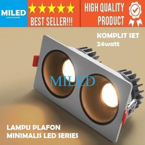 Jual LAMPU DOWNLIGHT LED 24 WATT / LAMPU PLAFON MINIMALIS KOTAK / LAMPU ...