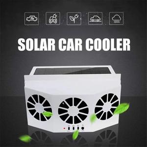 Jual Solar Powered Car Cooler Auto Air Vent Radiator Fan Summer Car ...