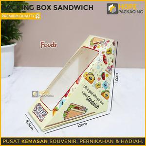 Jual [ Isi 5 Pcs ] Box Sandwich Kotak Roti Sandwich Idul Fitri / Kotak ...