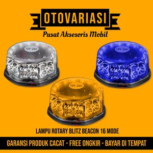 Jual LAMPU VARIASI LED ROTARY ROTARI ROTATOR BLITZ WARNING LIGHT BEACON ...