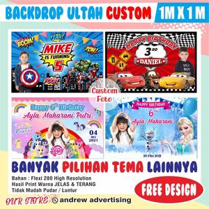 Jual BANNER ULANG TAHUN / BADROP ULTAH / SPANDUK ULANG TAHUN CUSTOM 1 M ...