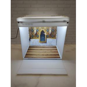 Jual Box studio foto ukuran 32x32cm - paket dengan alas foto motif eid ...