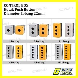 Jual Box Push Button Station Control Kotak Switch BX1 22mm 1 2 3 4 5 Lubang - 1 Lobang Kuning ...