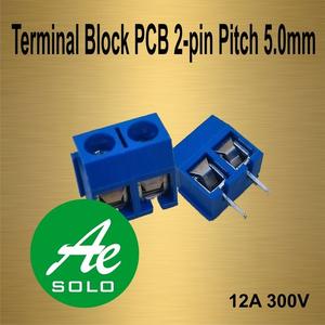 Jual Terminal PCB 2-pin Terminal Block PCB pitch 5mm Connector Cable ...