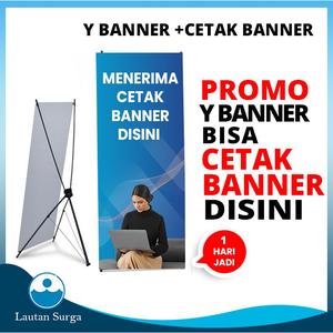 Jual Y Banner Alumunium 60x160 cm, Standing Banner Dengan Kawat ...