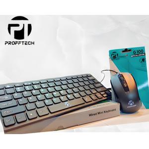 Jual Keyboard Mouse Kabel - Wired Original Profftech Garansi 1 Tahun ...