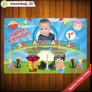 Jual Spanduk / Banner / Badrop Ulang Tahun Custom Tema Ondel-ondel ...