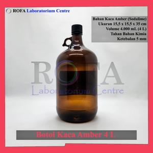 Jual Botol Reagen / Botol Kaca Amber / Botol Kimia / Botol Larutan 4000 ...