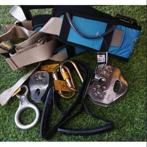 Jual Paket 1 Flying Fox Seat Harness Sit Harness Pulley Tandem Fixed ...