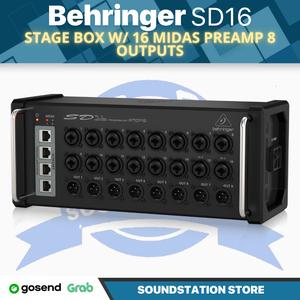 Promo BEHRINGER SD16 Stage Box w/ 16 MIDAS Preamp 8 Outputs | AES50 ...