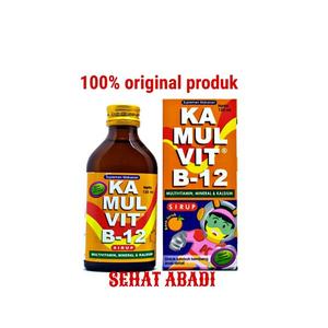 Jual Kamulvit B12 Syrup 120ml - Multivitamin-Mineral & Kalsium ...