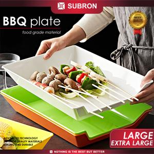 Promo SUBRON Nampan Piring Plastik Barbeque Sate Bakar Panggang BBQ ...