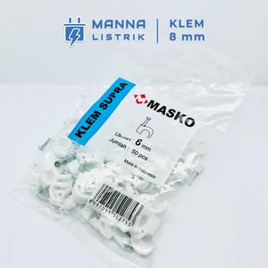 Jual Klem Kabel Listrik 8mm Paku Beton Klem Kabel LAN per Pcs - Kab ...