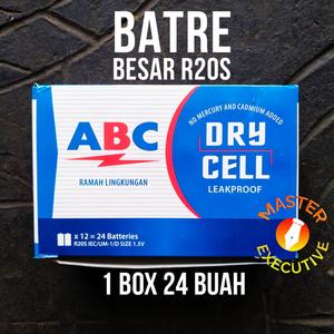 Jual (Dus) ABC Batre Besar R20 1.5V Dry Cell / Baterai R20S IEC/UM-1/D ...