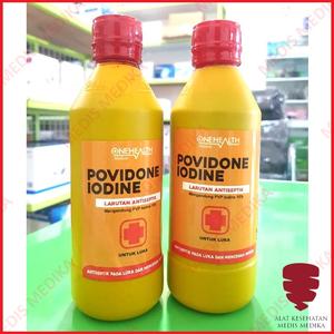 Jual Povidone Iodine 300ml Antiseptik P3K Obat Tetes Luka Merah ...