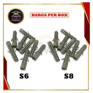 Jual Spiser S8 dan S6 Untuk Sekrup/Baut Tembok Dinding bangunan per Box ...