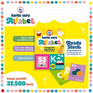 Jual V Gz Flash Card Wipe & Clean Kartu Seru Alfabet -Mengenal Huruf ...