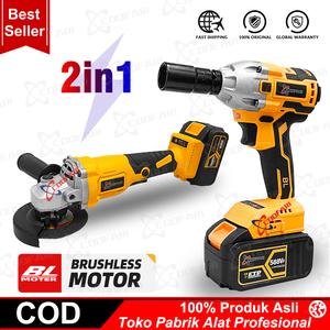 Jual Cordless Brushless Angle Grinder dan Impact Wrench Dengan Baterai ...