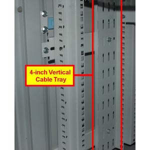 Jual kabel tray vertical 42u/vertical cable tray 42u/wire management ...