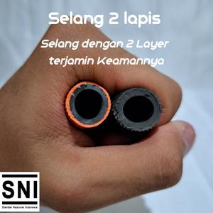 Jual Selang Gas 25 Meter 2 Lapis Anti Gigitan Tikus Label SNI - Orange ...