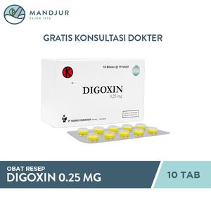 Jual Digoxin 0.25 Mg Strip 10 Tablet / Obat Jantung - Jakarta Pusat ...